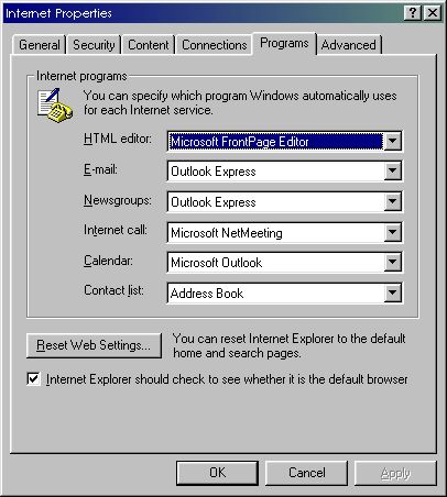 How to Make Internet Explorer your Default Browser