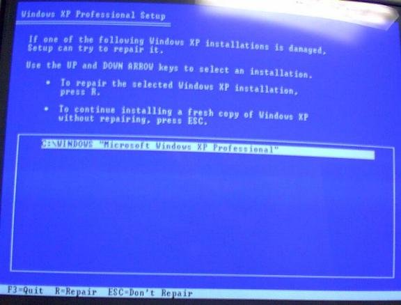 Reinstalling Windows XP - The ultimate Fixer Upper